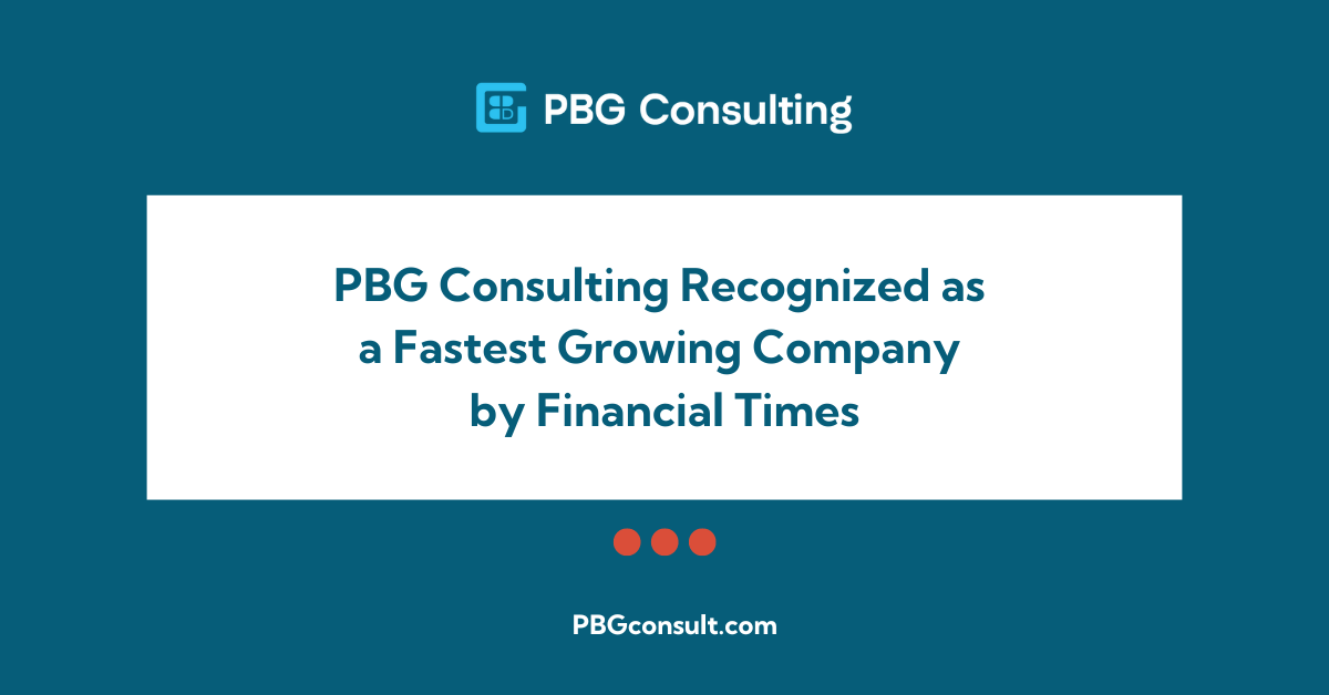 PBG Consulting Recognized as Fastest Growing Company by Financial Times