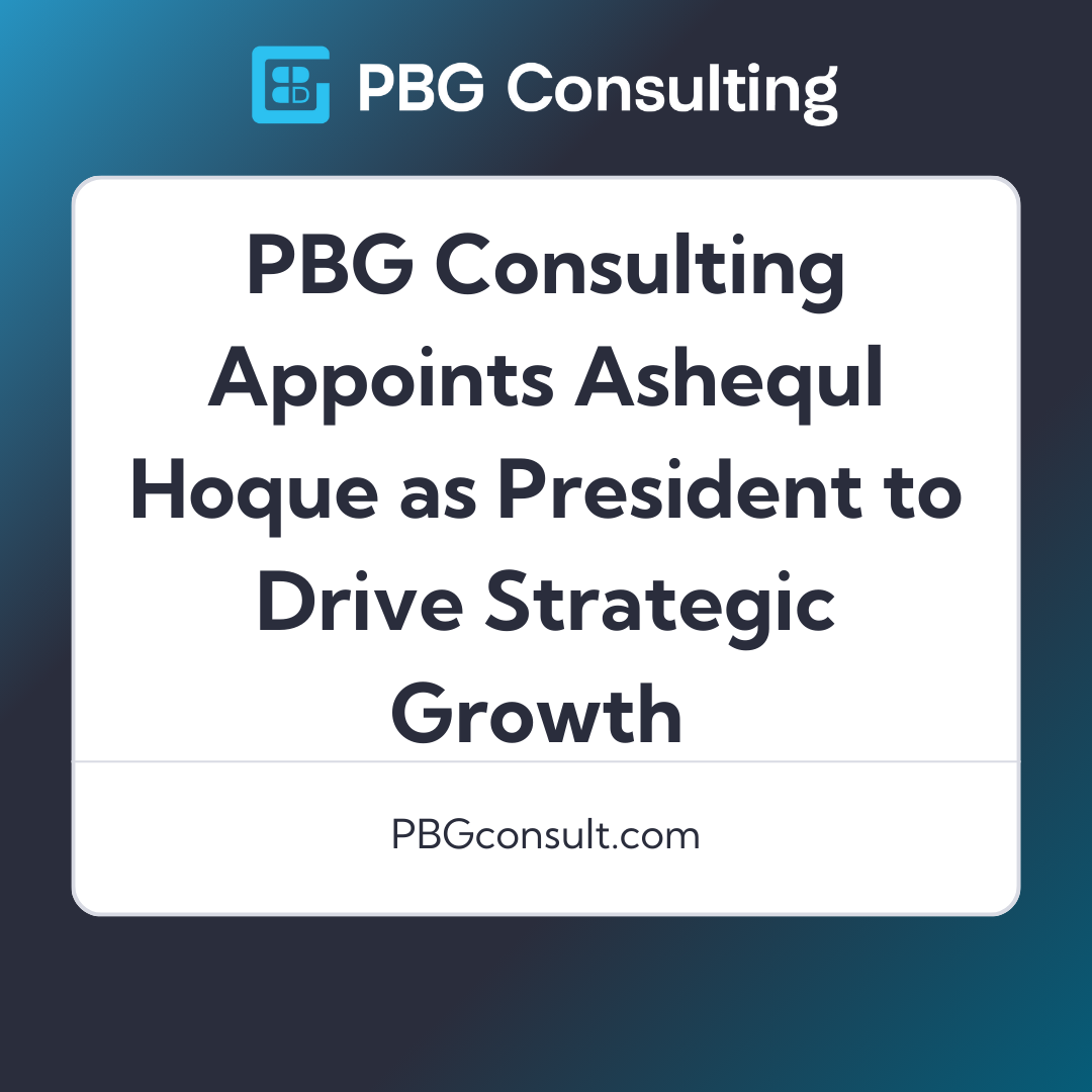 PBG Appoints Ashequl Hoque as President to Drive Strategic Growth